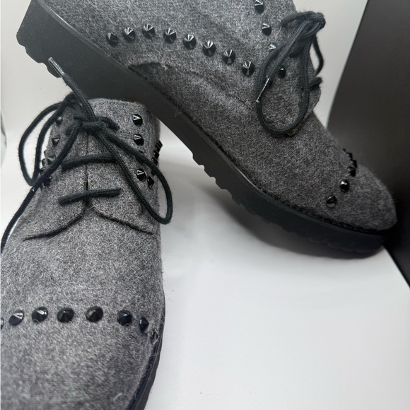 Diane B | Shoes | Diane B Milano Made In Italy Gray Studded Woman Shoes ...
